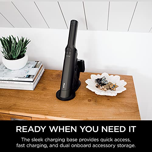 Shark WV403BR Cordless Hand Vacuum WANDVAC PRO, Ultra-Lightweight & Portable with Powerful Suction & Tools for Pets, Made for Car & Home, Dark Chocolate Brown