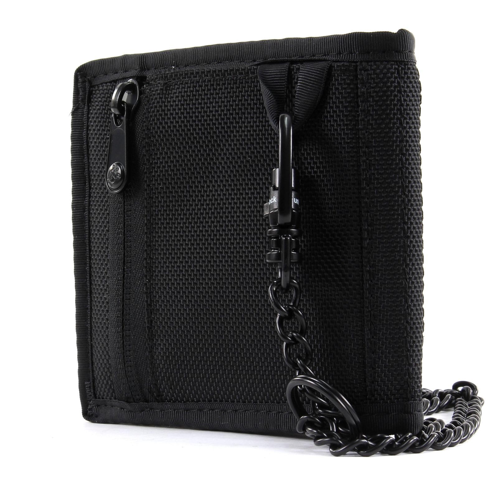 Pacsafe Rfidsafe Z100 Rfid Blocking Bi-fold Black Travel Wallet, Black