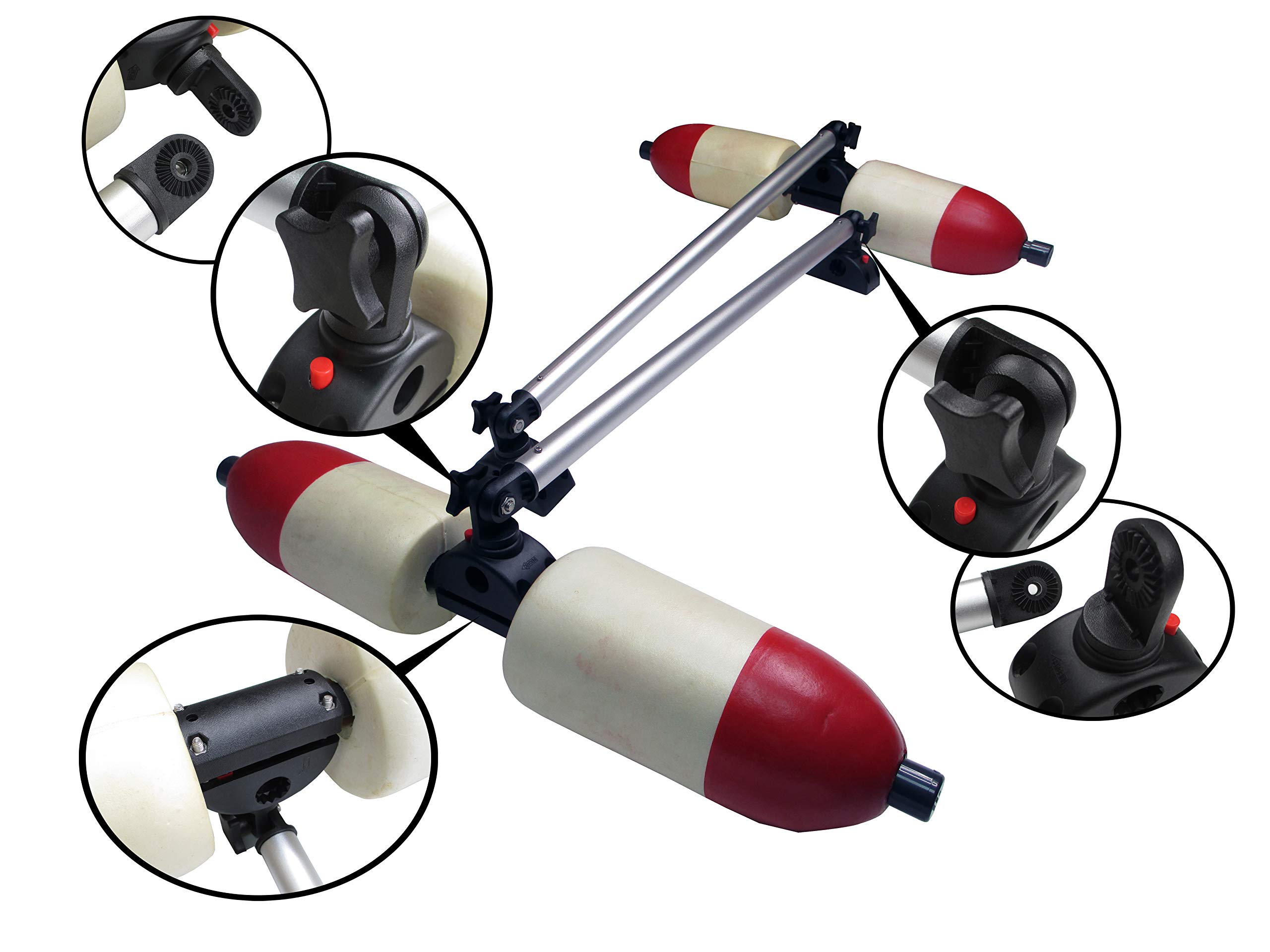 Pactrade Marine Boat Kayak Canoe PVC Outrigger Arms Stabilizer System Fishing