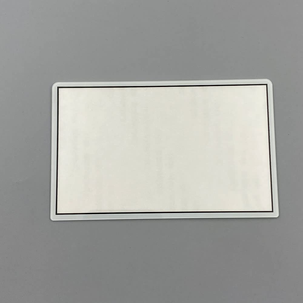 Top Mirror Glass Screen Lens Cover Upper LCD Screen Len Front Cover for 3DS XL LL/New 3DS XL New 3DS LL Replacement with Adhesive Tape (White)