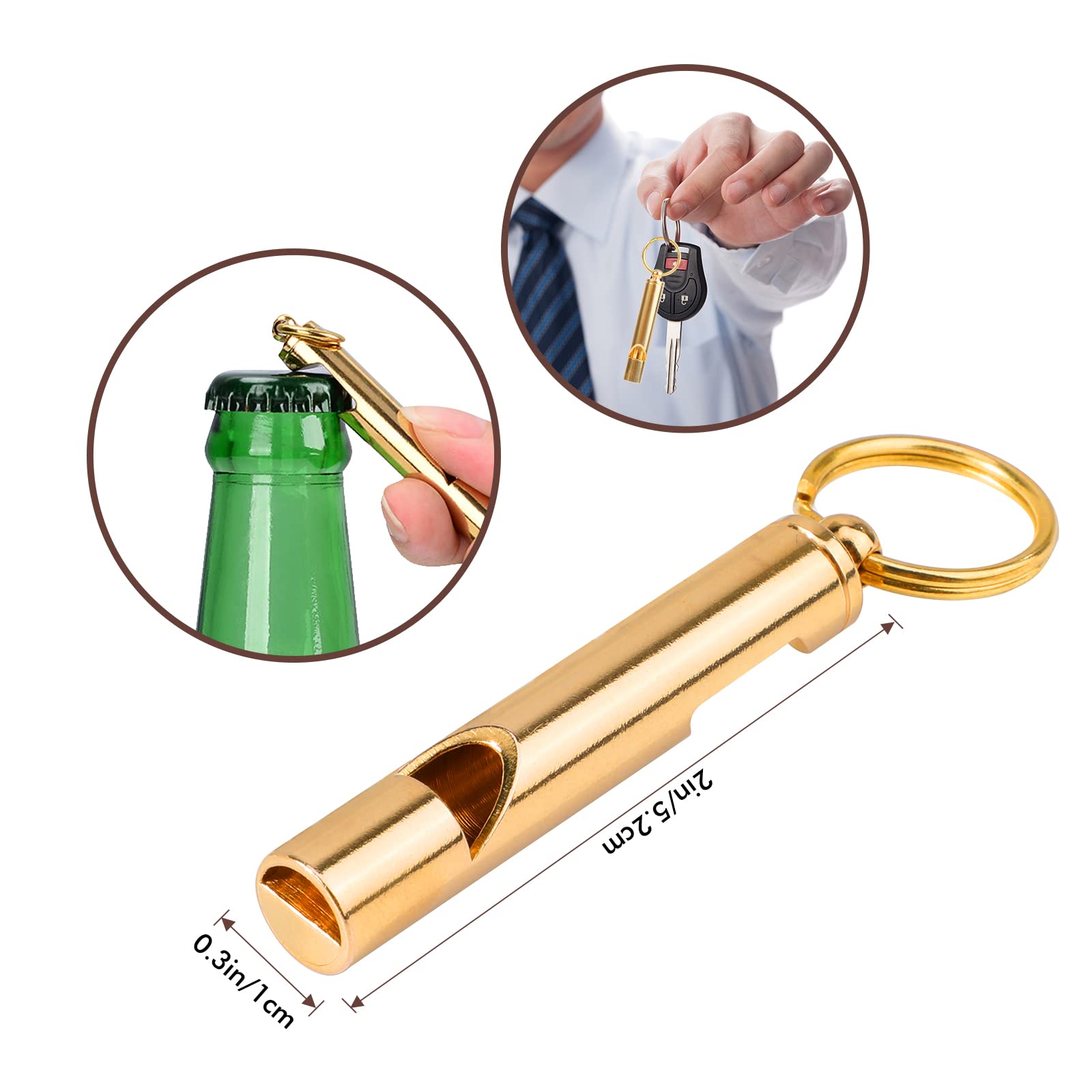 TAGVO Beer Holster, Leather Classic Beer Holster Bottle Holders - Brass Whistle Bottle Opener Included, Gift for Men Father Day