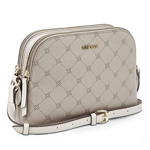 Nine West CYRA Crossbody, Hazel Logo/Milk