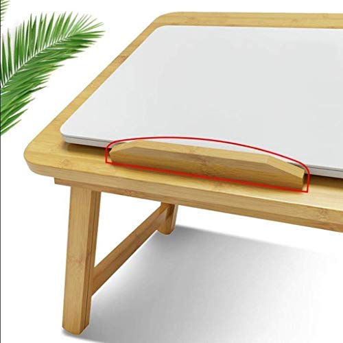 LIUZH Simple Solid Wood Computer Desk, Laptop Computer Desk Folding Bed Small Table Storage Desk