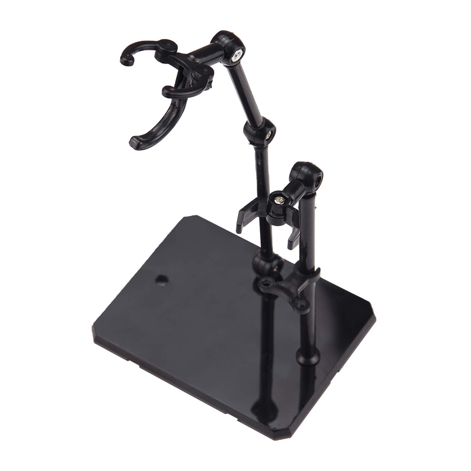 Migaven Action Figure Stand,8Pcs Assembly Action Figure Display Holder Base Doll Model Support Stand Compatible with HG RG SD SHF Gundam 1/144 Toy Black