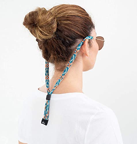 Ukes Premium Sunglass Strap - Durable & Soft Glasses Strap Designed with Cotton Material - Secure fit for Your Glasses and Eyewear. (The Aztecs)