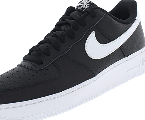 NIKE Men's Low-Top Sneakers Basketball Shoe, Black White, 12