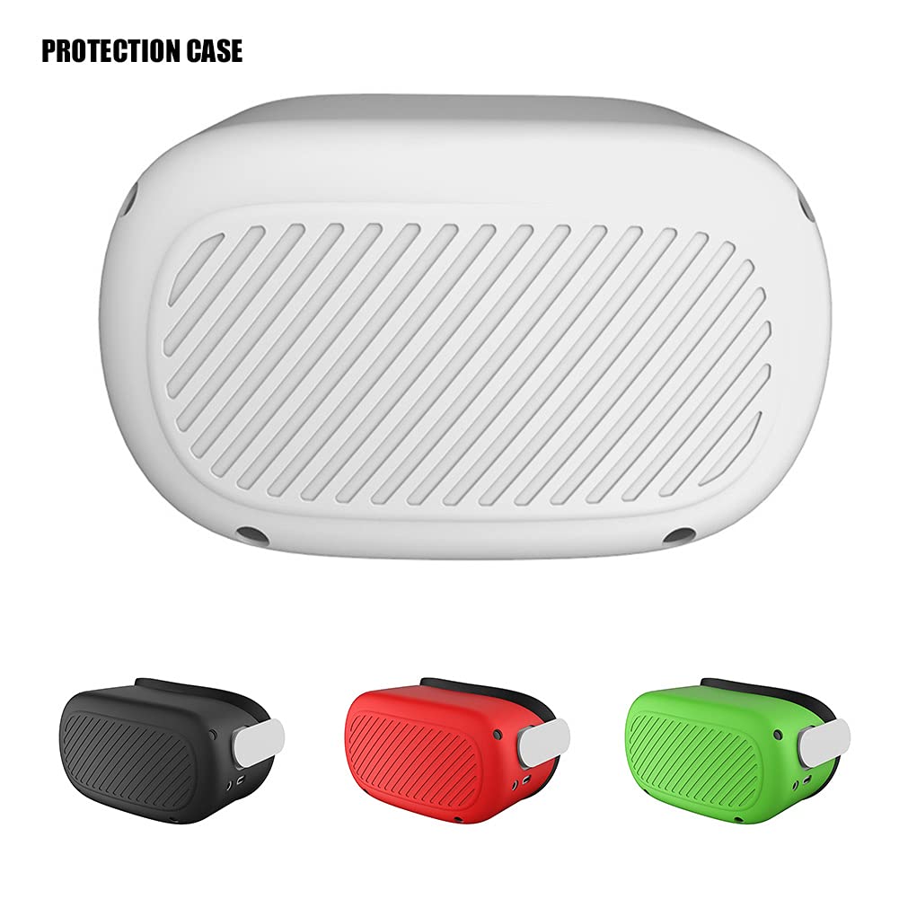 Shell Protective Cover for Oculus Quest 2 VR Glasses, Dustproof Soft Silicone Case VR Accessories, Suitable for VR Equipment Provide Better Protection (White)