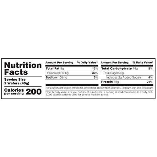 New! Optimum Nutrition High Protein Wafer Bars, Low Sugar, Low Fat, Low Carb Dessert, Flavor: Vanilla, 9 Count