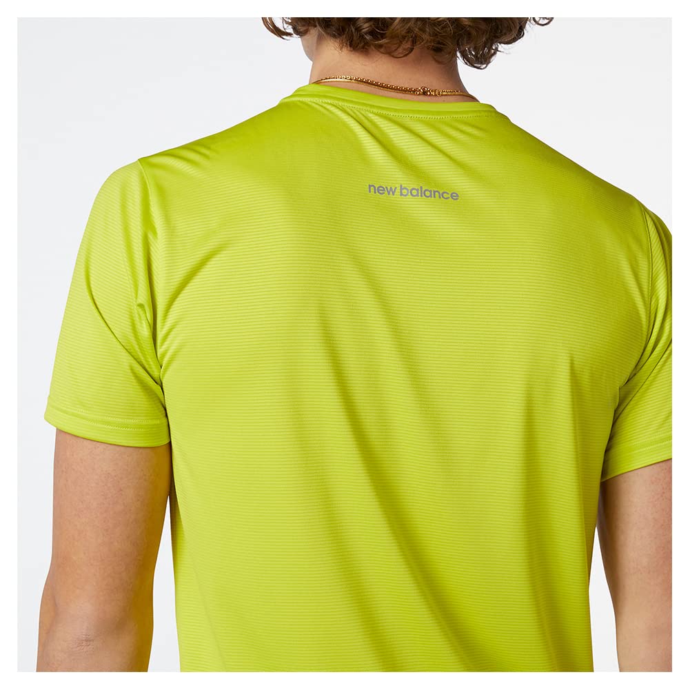 New Balance Men's Accelerate Short Sleeve 20, Black, Medium