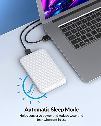 ORICO Hard Drive Enclosure SATA to USB3.0 2.5 inch HDD Enclosure for 7/9.5mm SSD/HDD Up to 4TB External Hard Drive Enclosures Support UASP-2520U3