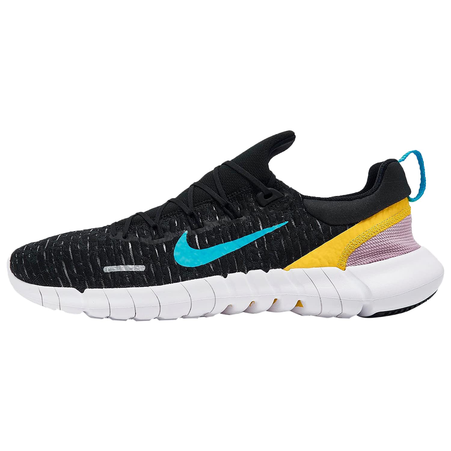 Nike Free Run 5.0 Men's Road Running Shoes Size - 7.5, Black/Chlorine Blue