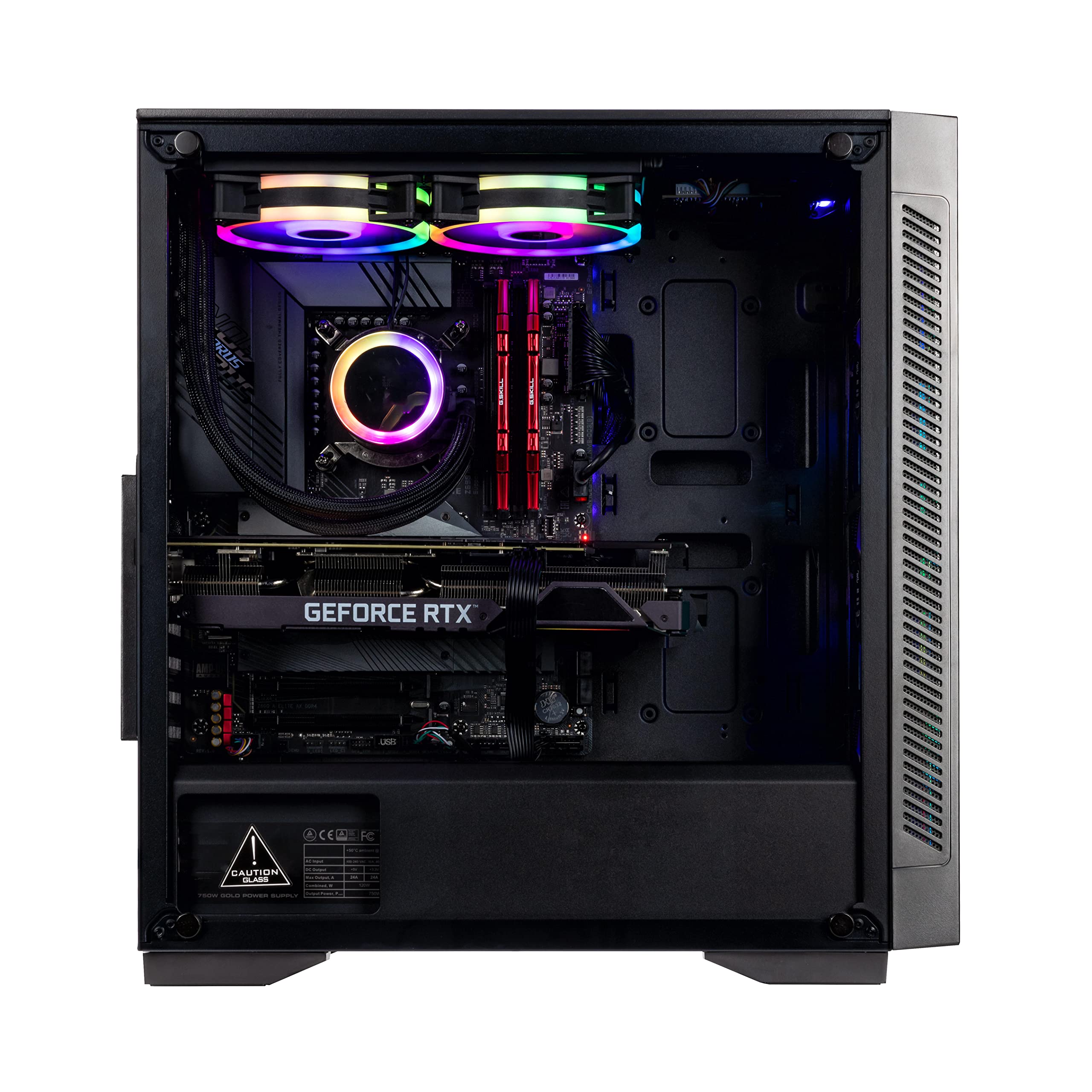 Velztorm Aspix Gaming Custom Desktop (Intel i9-12900K 16-Core, GeForce RTX 3050, 128GB RAM, 2TB PCIe SSD, WiFi, USB 3.2, HDMI, Bluetooth, Display Port, Win 10 Pro)