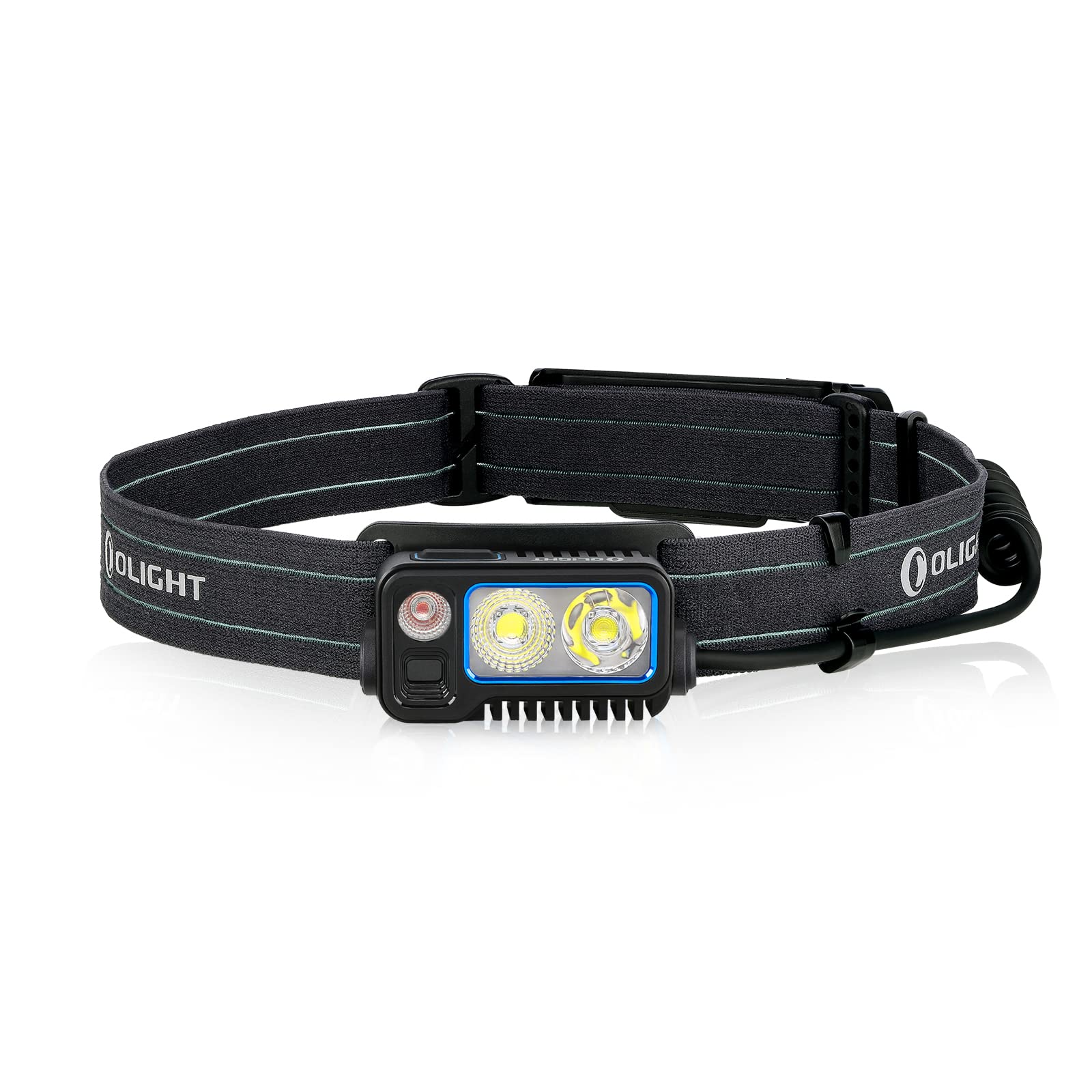 OLIGHT Array 2 Pro 1500 Lumens Headlamp with Red Light Option, Powered by USB-C Rechargeable LED Headlight with Motion Sensor for Outdoors, Camping, Running, Working (Black)