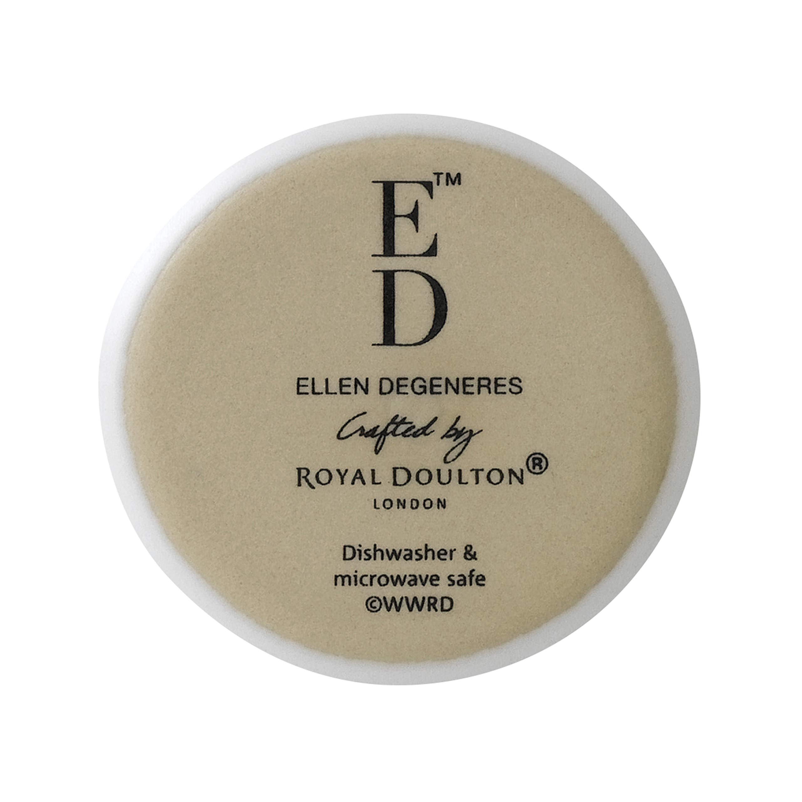 Royal Doulton Ellen Degeneres Ceramic Accessories Serving Bowl, 37.6 x 11.6 x 27.2 cm, White