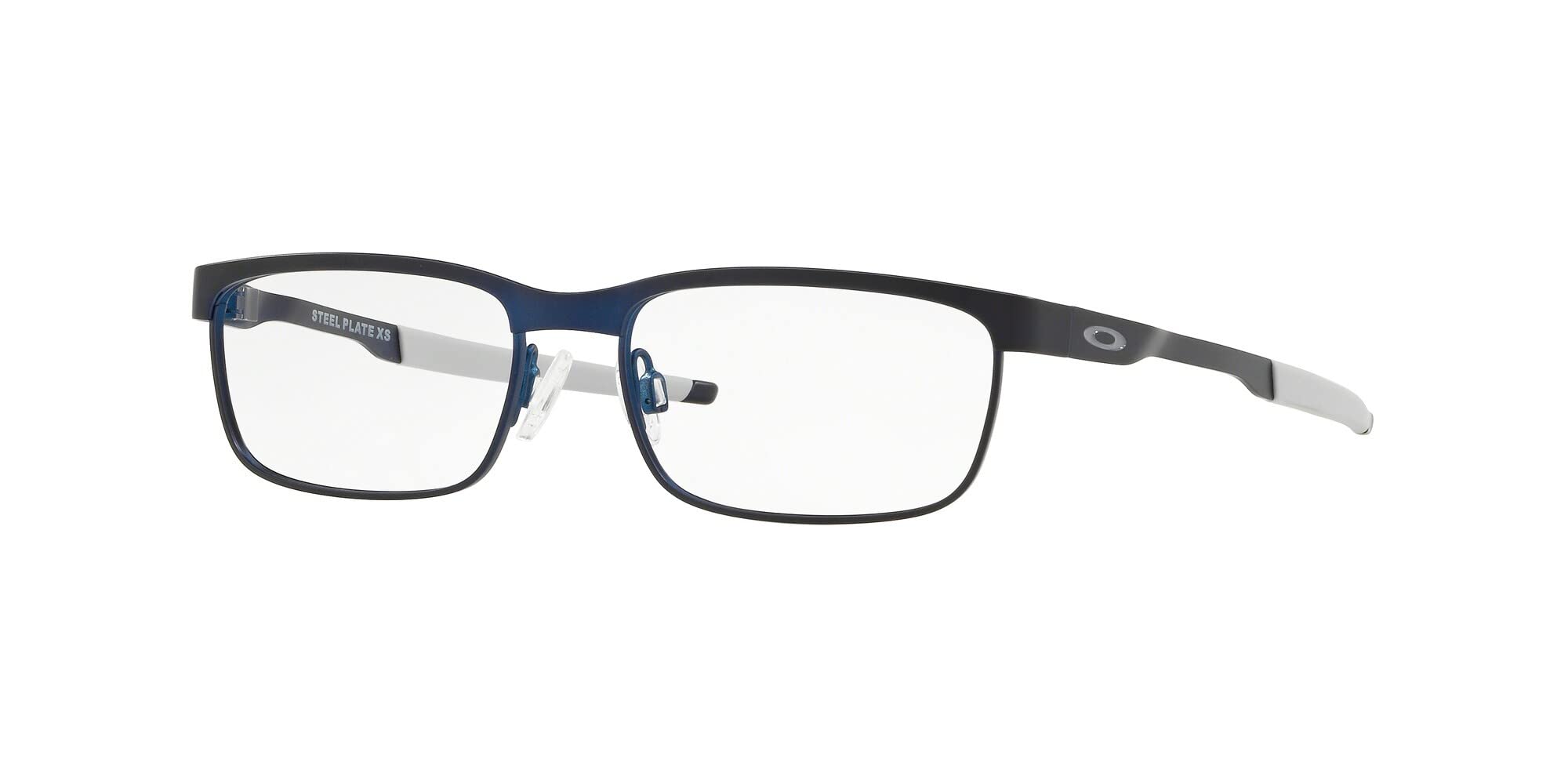 Oakley Youth OY3002 Steel Plate XS Rectangular Prescription Eyewear Frames, Satin Black/Demo Lens, 48 mm