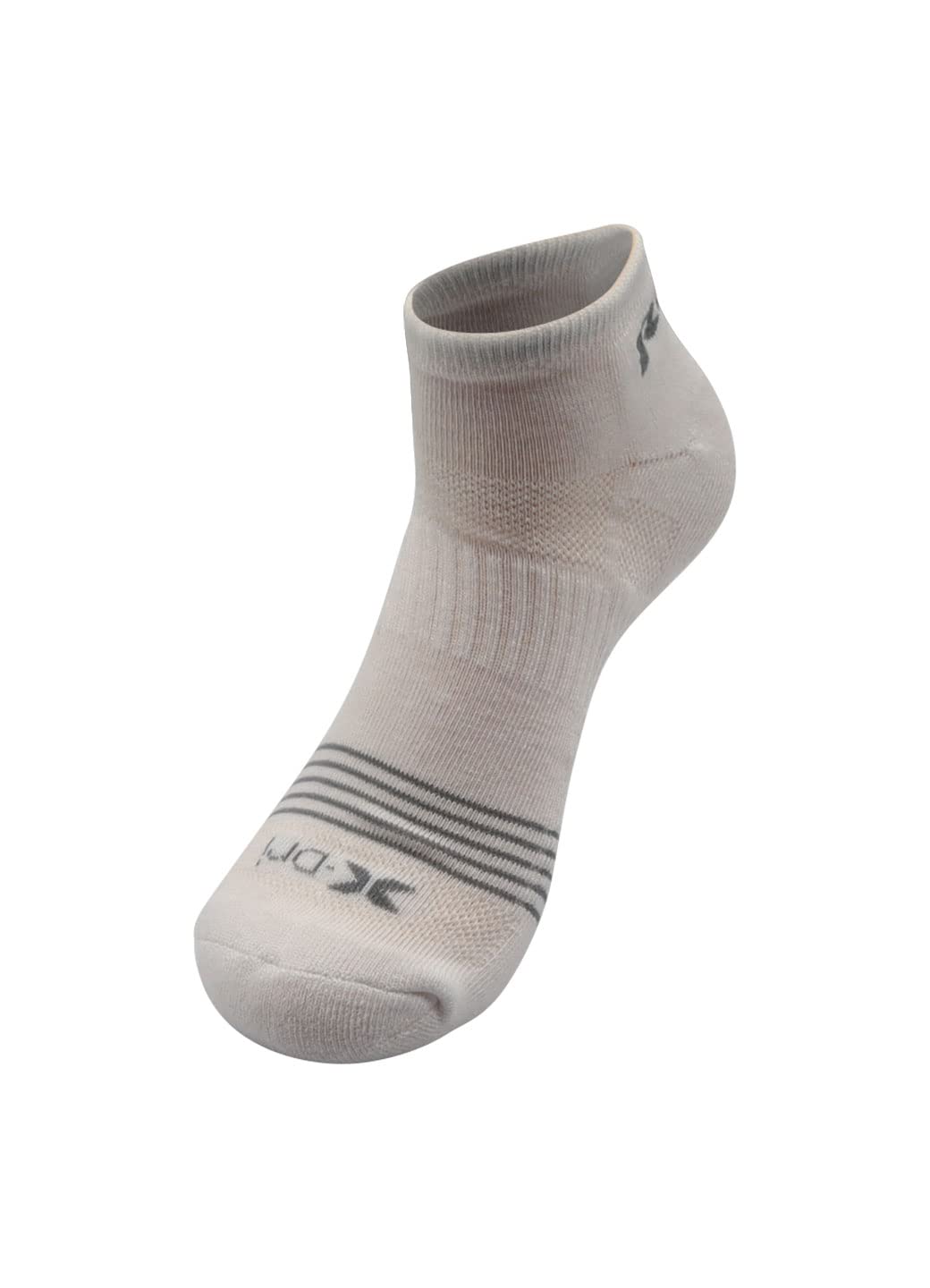 RBX Active Men's Quarter Socks X-Dri Quarter Crew Socks 6-Pack Stripe White