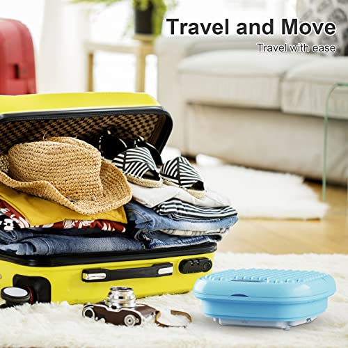 plplaaoo Portable Washing Machine,Foldable Washing Machine,Mini Washing Machine,Portable Washer for Home,Apartment,Camping,Travel,3 Modes Deep Cleaning,US Plug 110V‑240V(Blue)