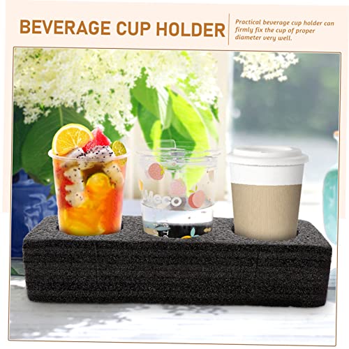 Mobestech Milk Tea Cup Holder Car Coffee Cup Holder Drink Holder Take Out Drink Holder Coffee Cup Holder Tray Tea Carrier Pearl Wool Drink Tray Pearl Cotton Bottle Portable