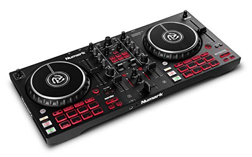 Professional DJ System - Mixtrack Pro FX DJ Controller - Serato DJ Lite Software - Lighted Powered Dual 15" DJ Speakers - 4000 Watts