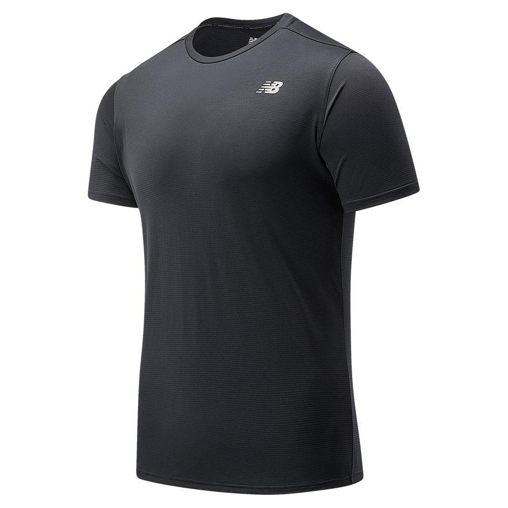 New Balance Men's Accelerate Short Sleeve 20, Black, 2X-Large