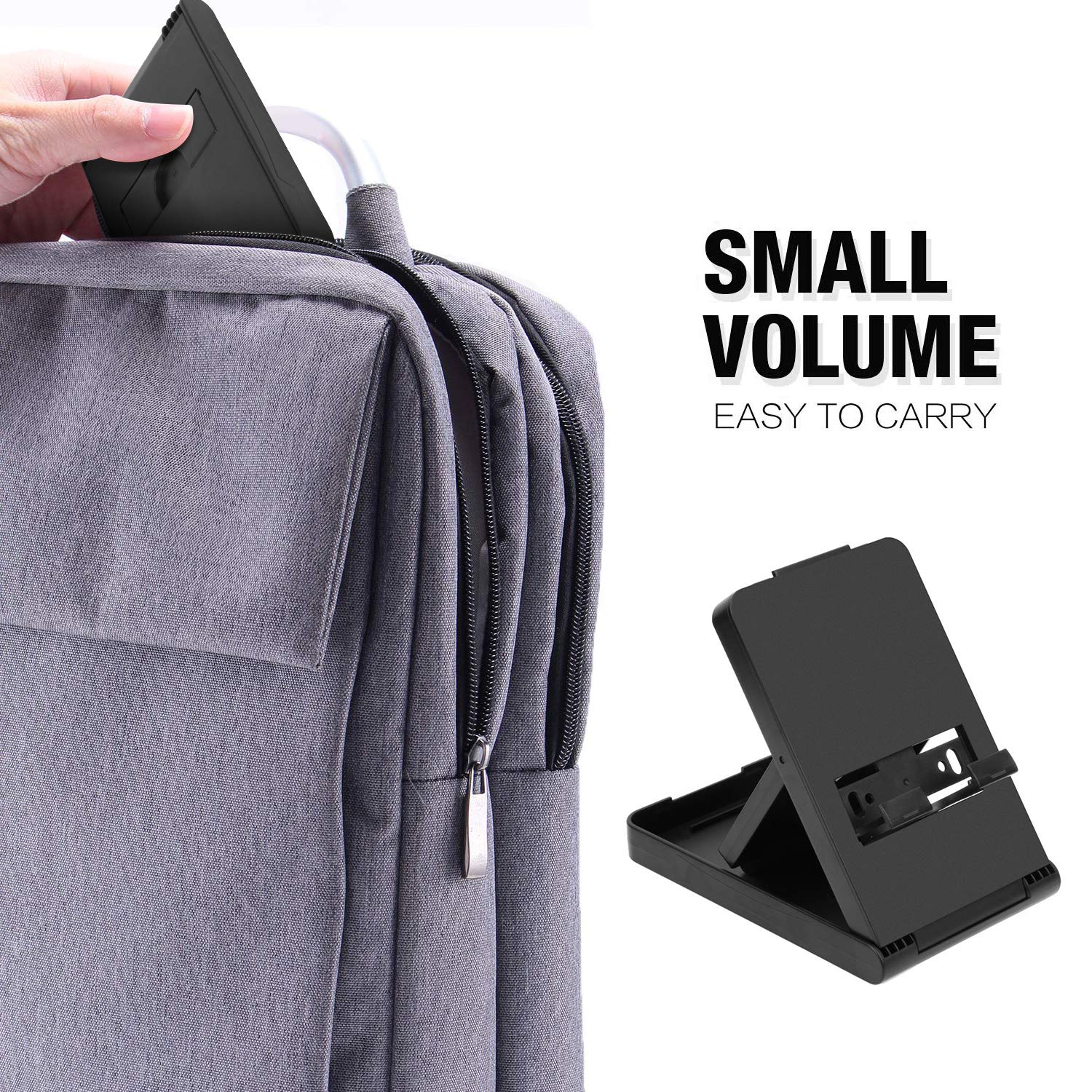 Nintendo Switch Stand for Nintendo Switch Compact Foldable Multi Angle Holder Play Stand Compatible with Nintendo Switch Switch Lite IPad IPhone Samsung Galaxy Tab Android Phones Tablets E-Reader