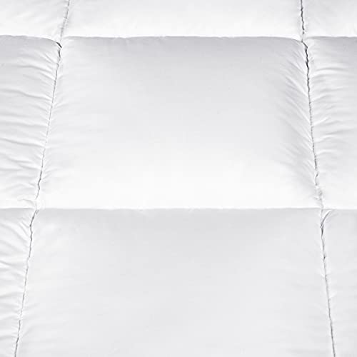Serta Down Illusion Lightweight Hypoallergenic Down Alternative Comforter with Corner Loops, Full/Queen, White