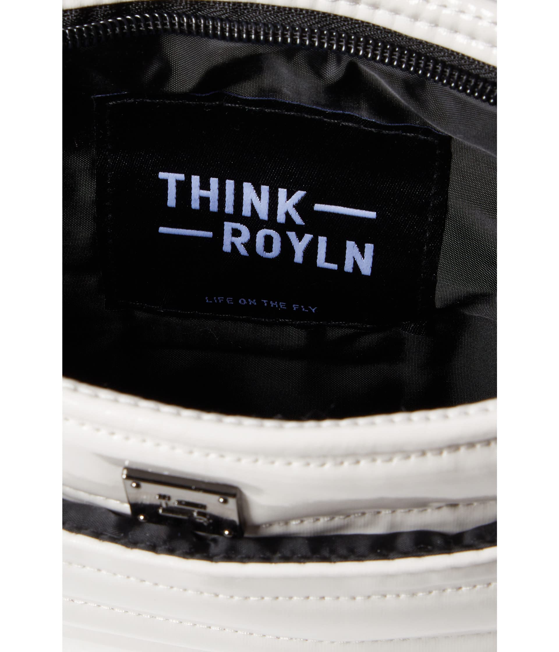 Think Royln Bum Bag 2.0 - Medium Ivory Patent One Size