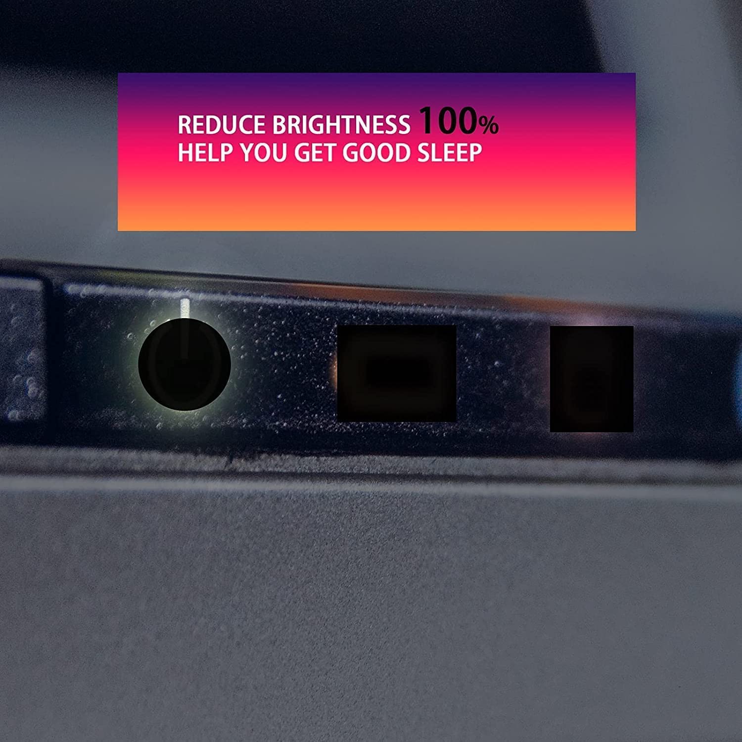 Pair of 2 Sheets Light Dimming Stickers Original - LED Light Cover - 100% Blackout of LED Light / Light Dimming Sheets for Routers, Electronics, TV's, Game Consoles, Computers, Appliances and More