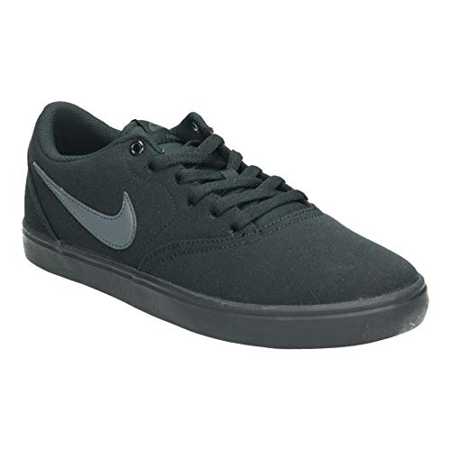NIKE SB Check Solarsoft Canvas, Black/Anthracite, 10 Women/8.5 Men