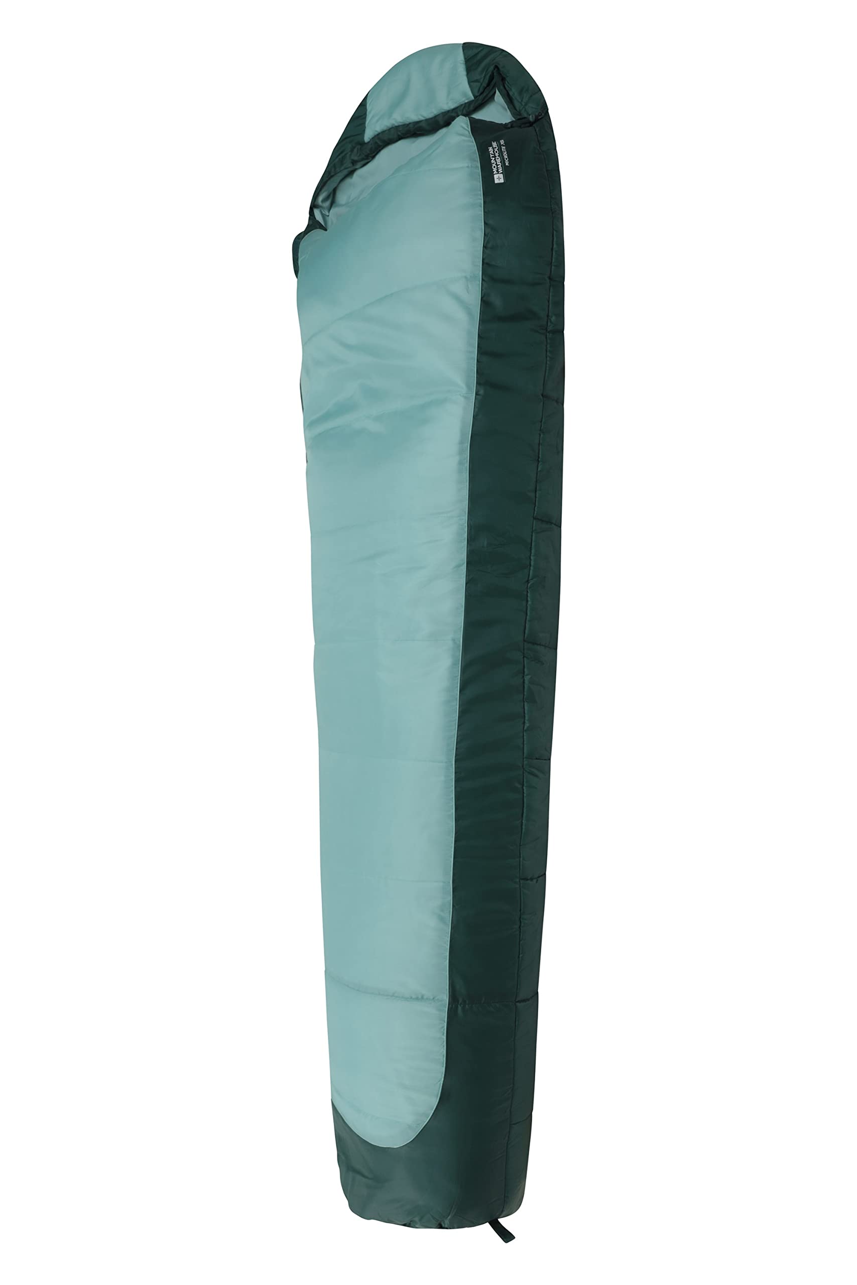 Mountain Warehouse Microlite Double Layer Sleeping Bag - Two-Way Zip Dark Teal Left Handed Zip - Regular Length