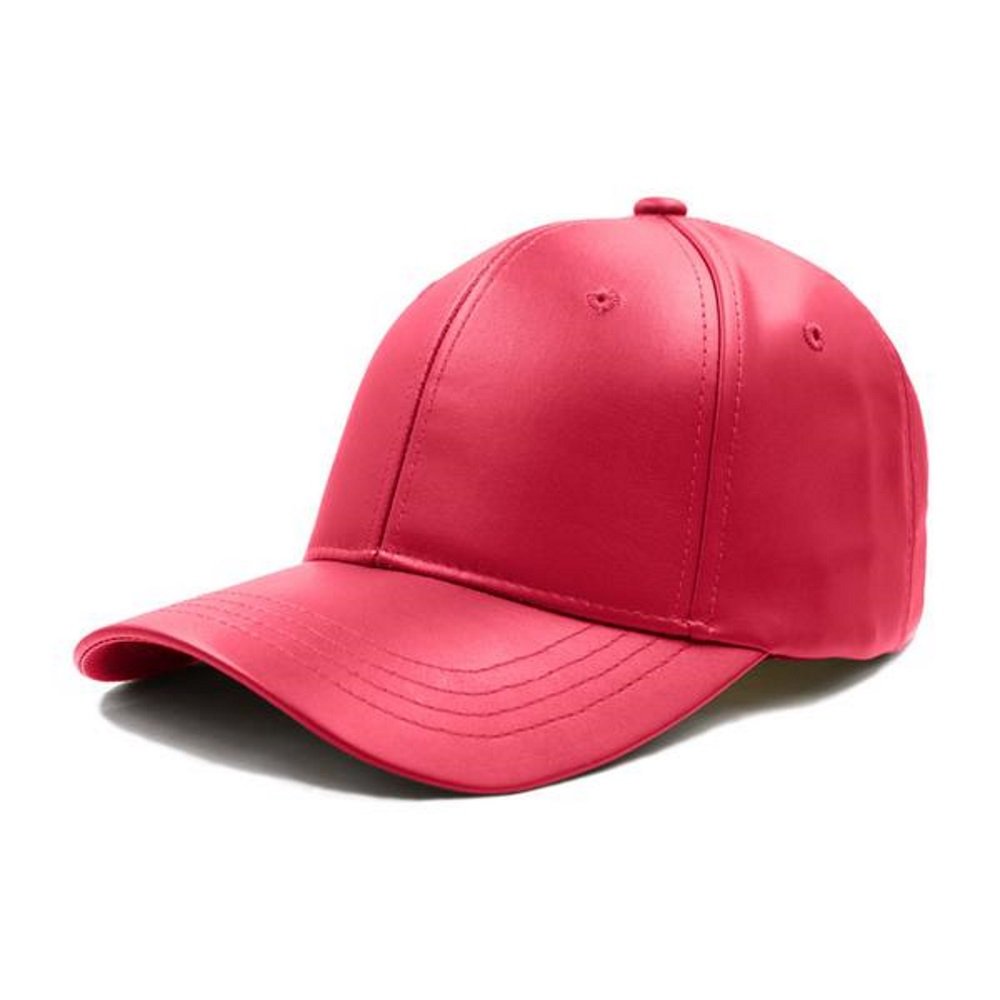Nissi Faux Leather Dad Hat (Black)