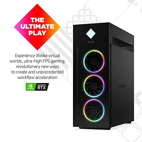 OMEN 45L Gaming Desktop, Intel Core i7-13700KF, 16 GB RAM, 1 TB Solid State Drive, NVIDIA GeForce RTX 4070 Ti Graphics, Windows 11 Home, GT22-1072 (2023)