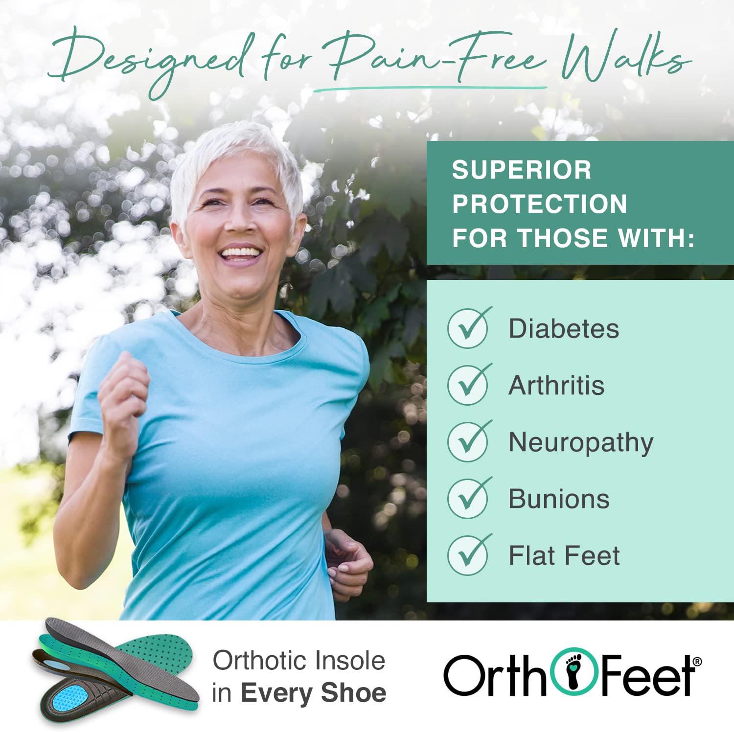 Orthofeet Women's Orthopedic All Black Knit Kita Hands-Free Sneakers, Size 6.5