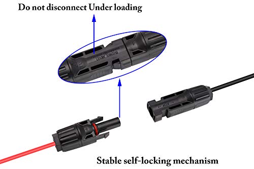 zdyCGTime Solar Adapter Male and Female to DC 5.5mm x 2.1mm Male Solar Power Extension Cable for Solar Panel and Portable Generator Connector to DC Solar Panel Connector Adapter Cables, 1.5m 16AWG.