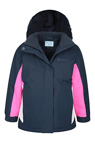 Mountain Warehouse Honey Kids Ski Jacket, Boys & Girls Snow Coat Indigo 5-6 Years