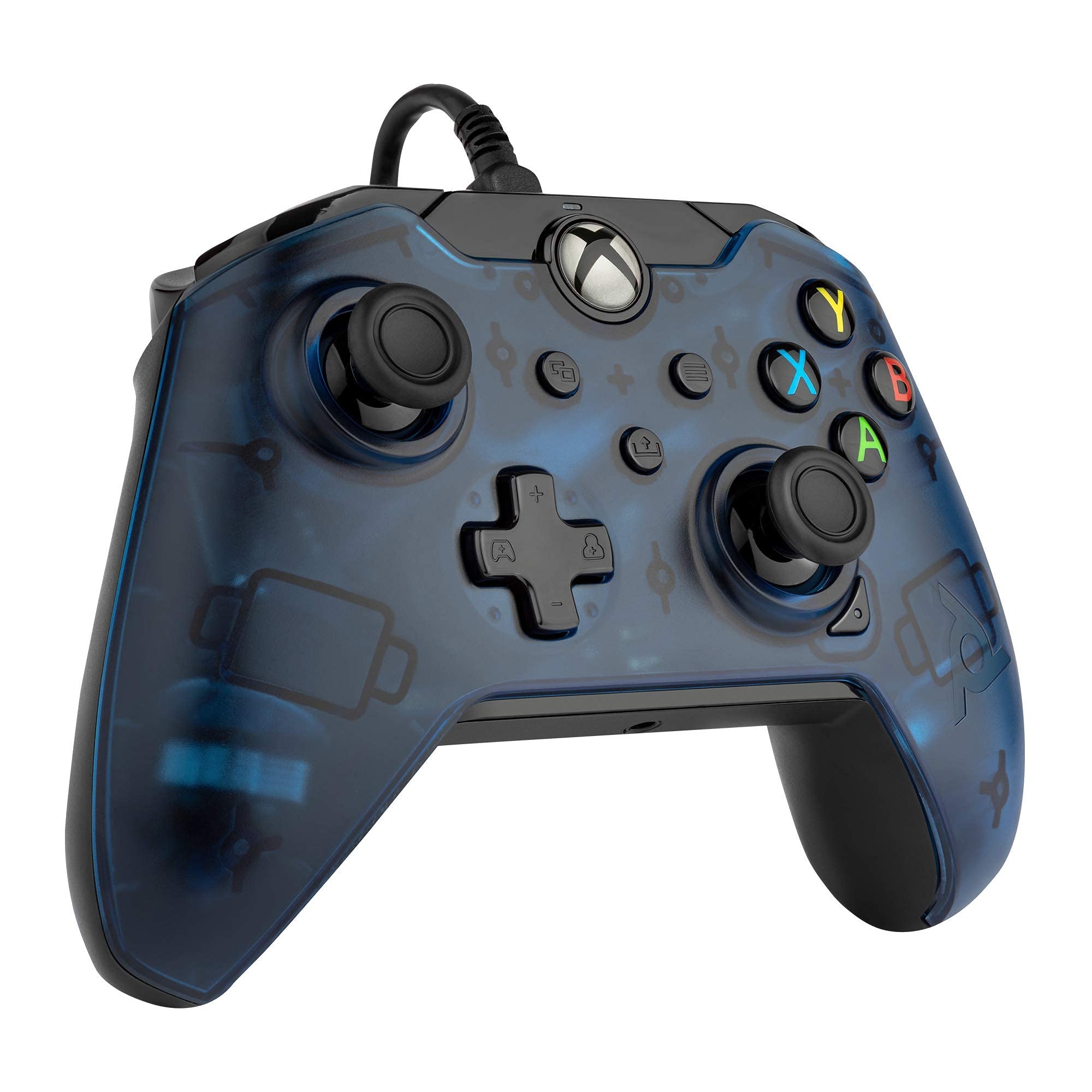 PDP Gaming Wired Controller: Midnight Blue - Xbox Series X|S, Xbox One, Xbox (Renewed)