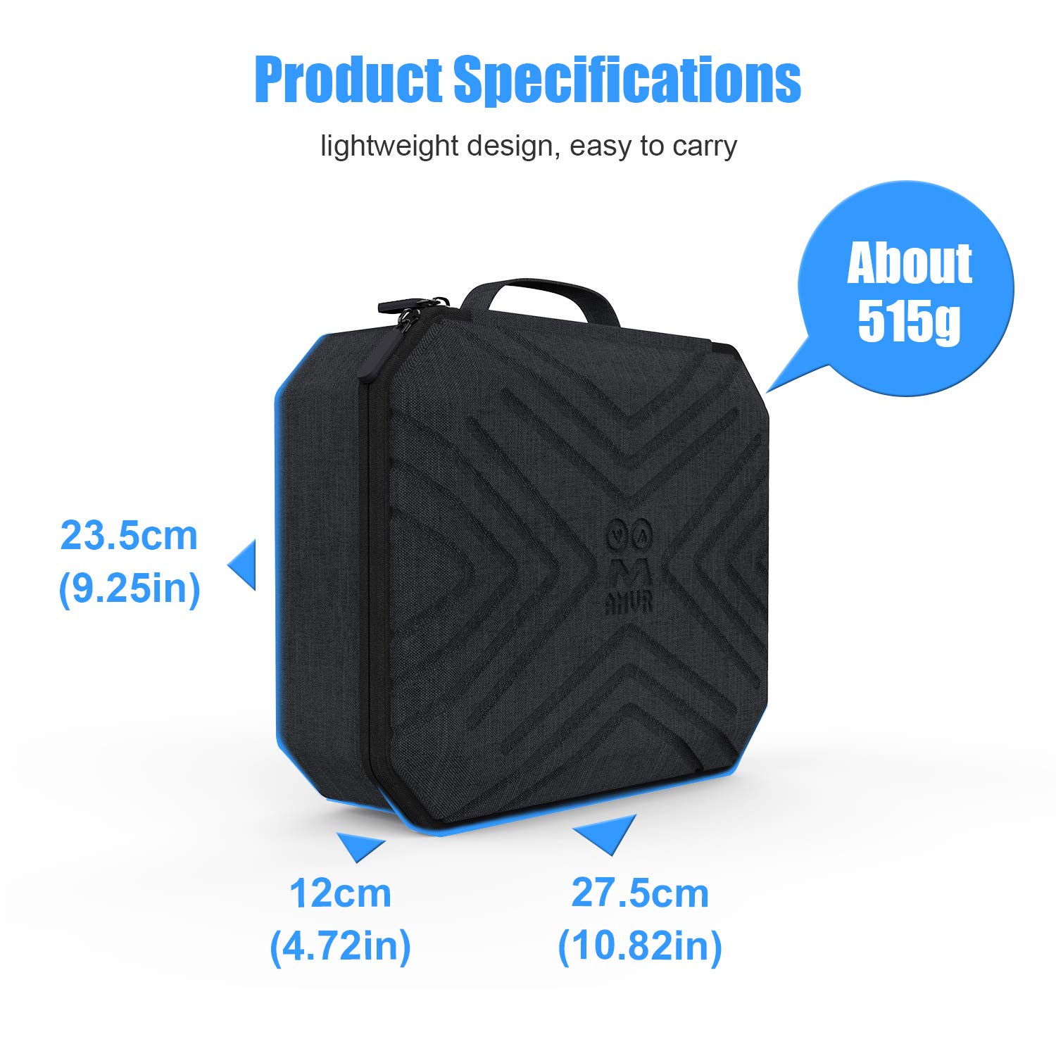 PDTXCLS Pinson Hard Carrying Case for Oculus Quest 2 VR Gaming Headset and Controllers Accessories Protective Cover Storage Travel Bag (Black+Gray)