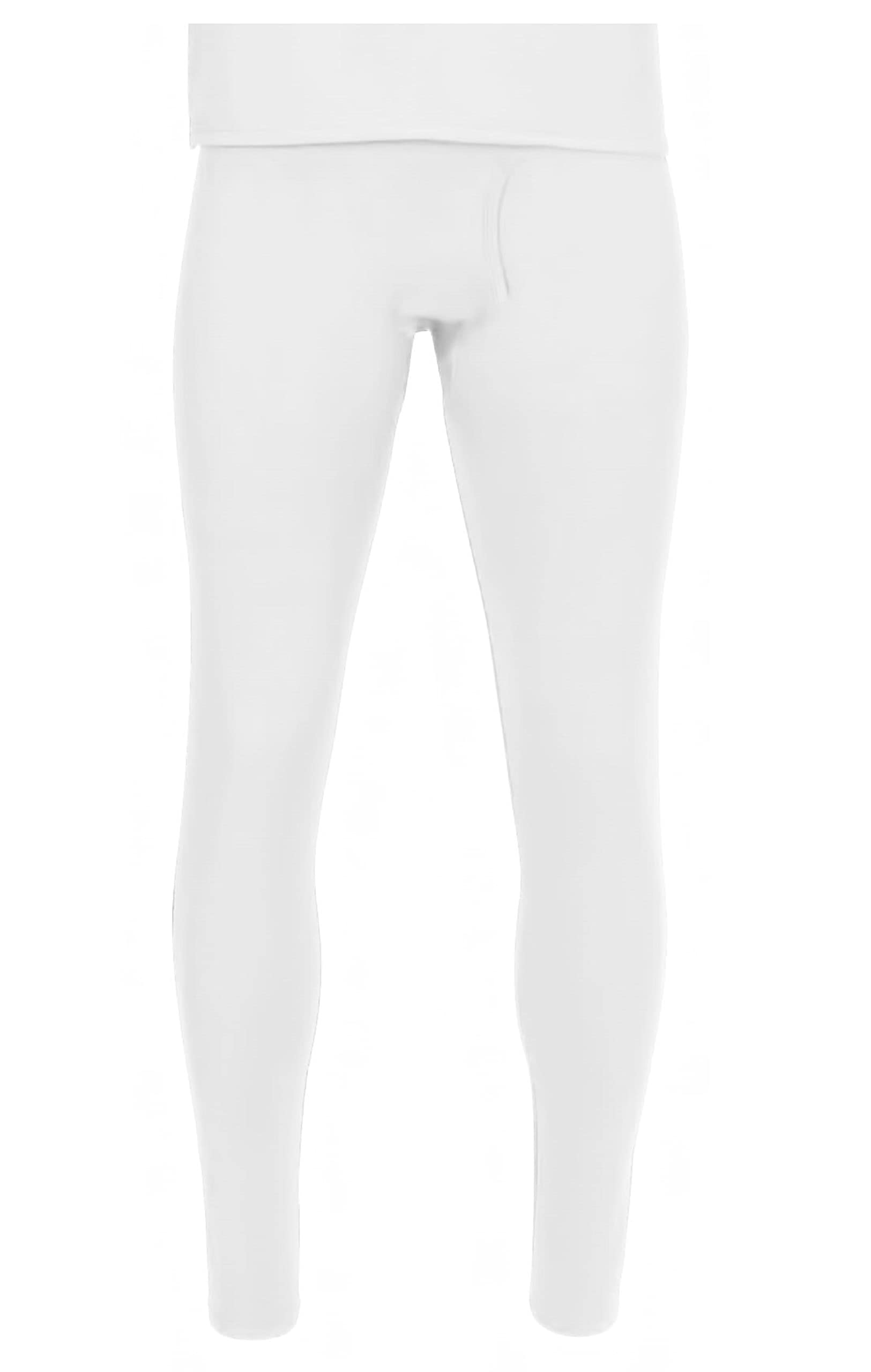 Rocky Men's Thermal Bottoms (Long John Base Layer Underwear Pants) Insulated for Outdoor Ski Warmth/Extreme Cold Pajamas (Black - Small)