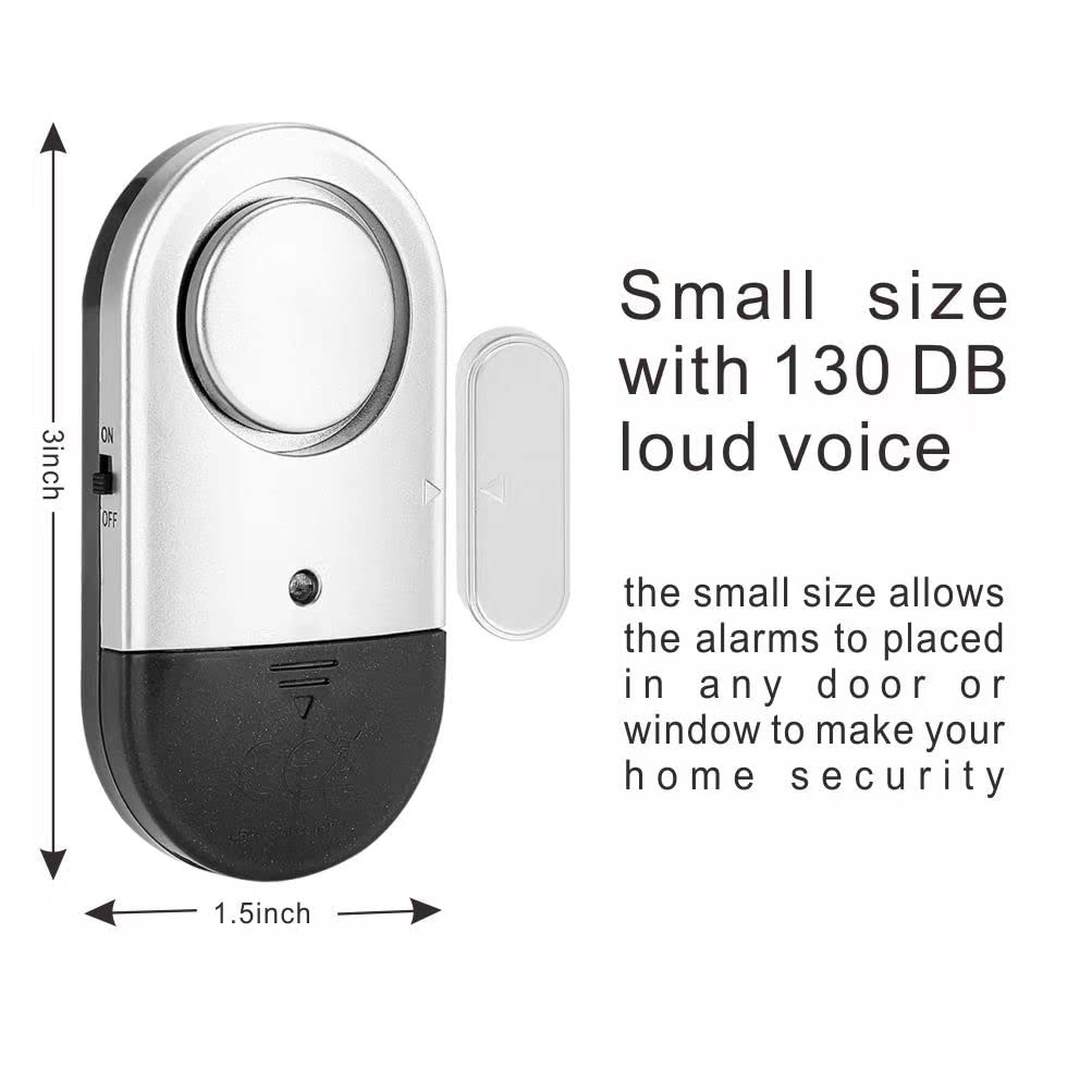 Window and Door Alarm for Kids Safety, 8 Pack Personal Security at Home for Pool Burglar Alert