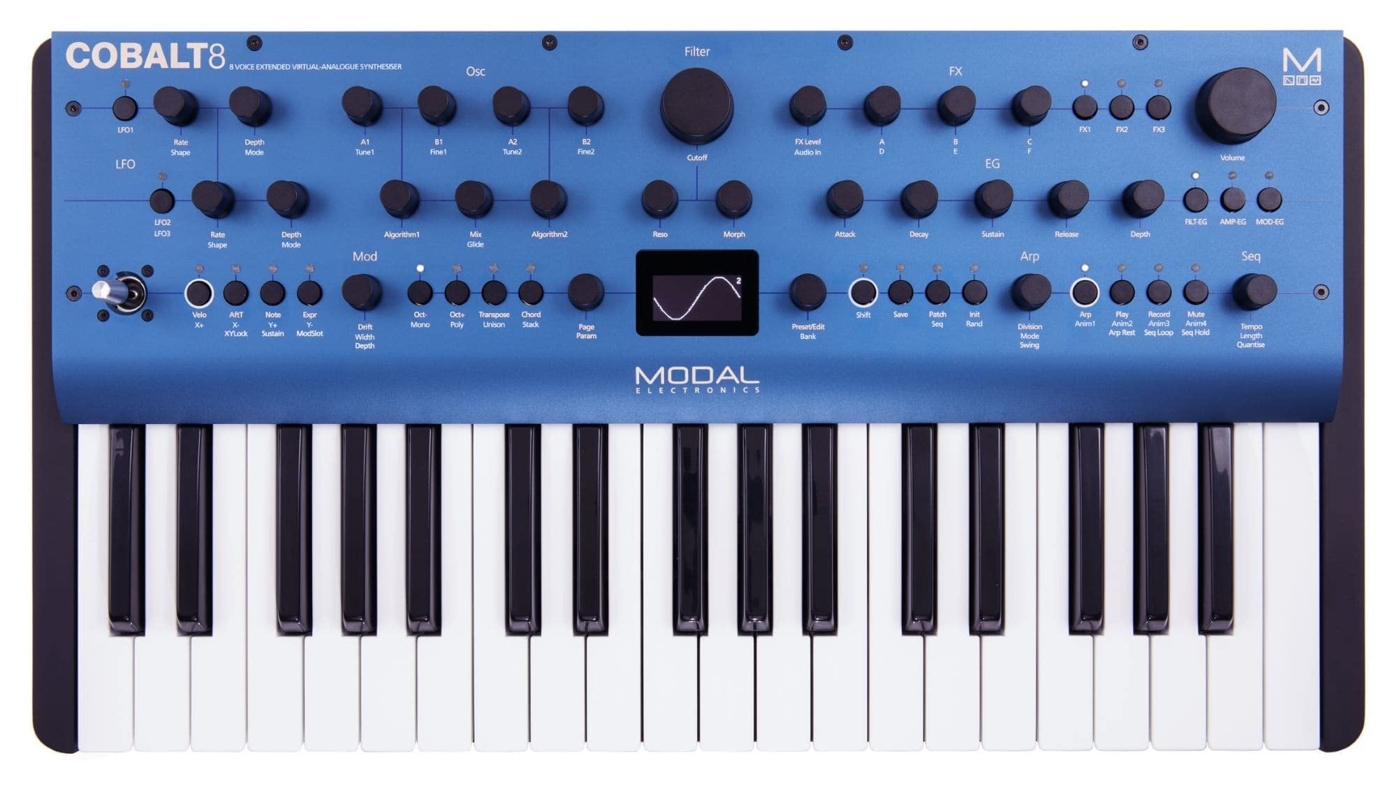 Modal Electronics COBALT8 37-Key 8 Voice Polyphonic Extended Virtual Analog Synthesizer