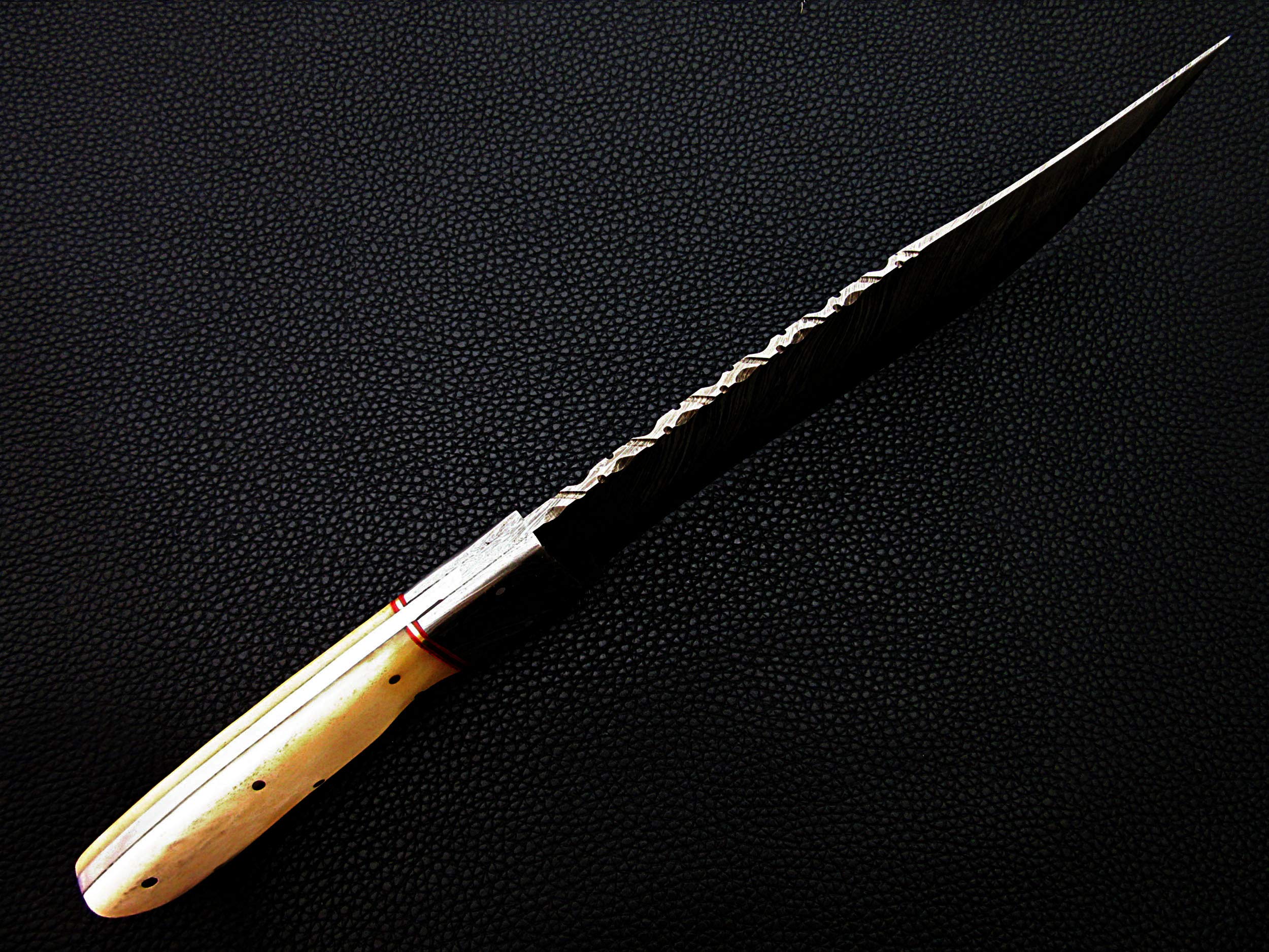 PAL 2000 KNIVES BOW-9293 Handmade Damascus Steel 15 Inches Hunting Knife With Sheath