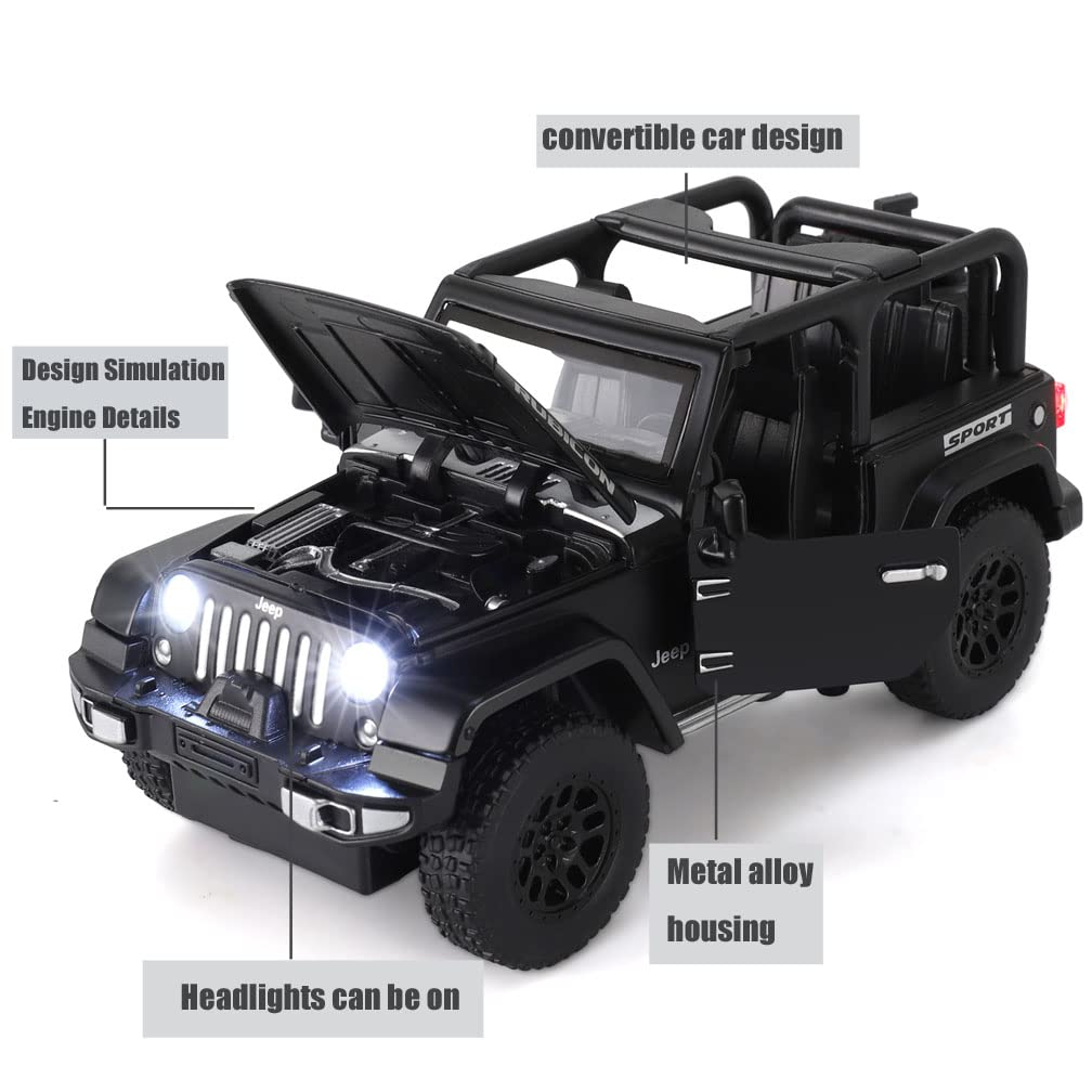 Toy Truck 1941 Wrangler 1/32 SUV Metal Toy Car for 3+ Year Old boy