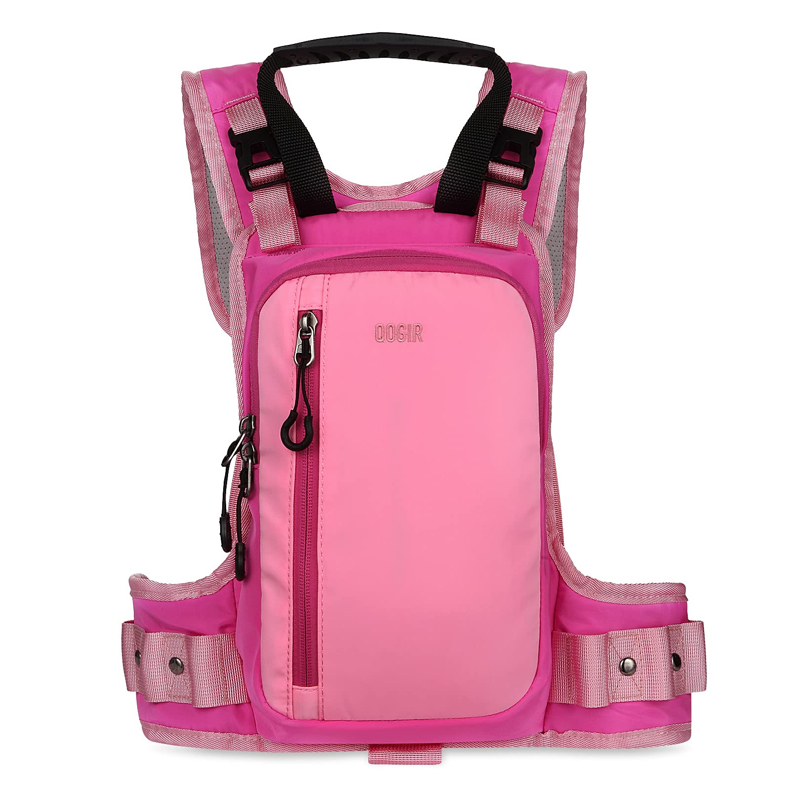 Ski and Snowboard Harness Trainer Backpack for Kids: Learn to Ski Safely and Teach Your Child The Speed Control of Skiing, Adjustable Kids Ski Harness with Shock Leashes, Perfect for Beginners, Pink