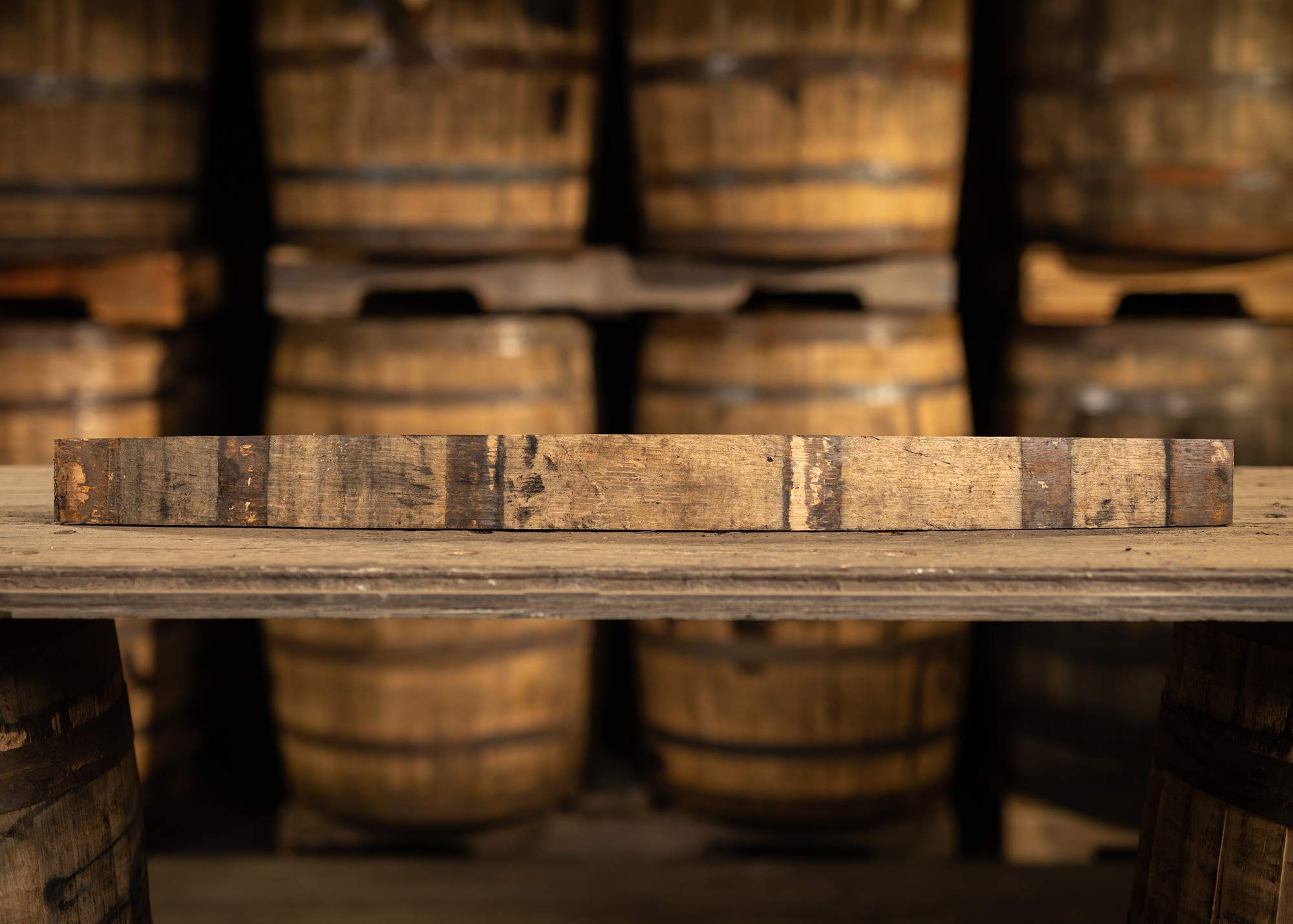 Midwest Barrel Company Full Set Authentic Bourbon/Whiskey Oak Barrel Staves, Set of 25 Staves
