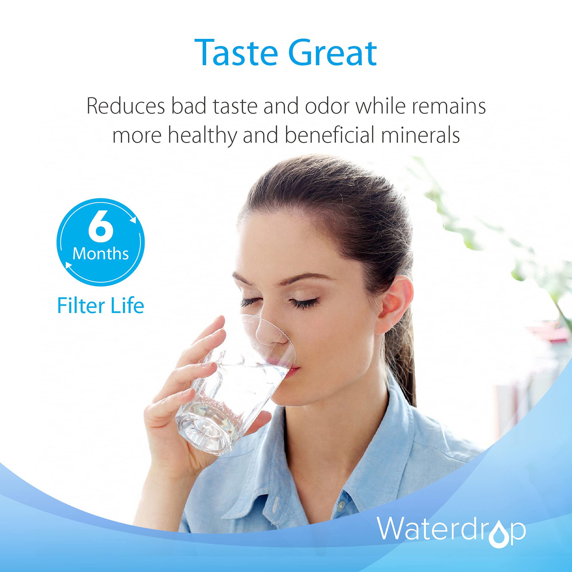 Waterdrop AP810 Whole House Water Filter, Replacement for 3M Aqua-Pure AP810, AP801, AP811, Whirlpool WHKF-GD25BB