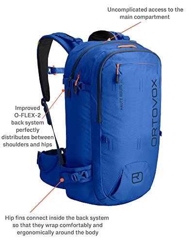 Ortovox Haute Route 32L Backcountry Ski Backpack, Just Blue