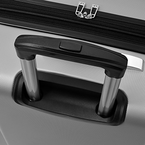 LONDON FOG Hardside Spinner Luggage, Silver, Carry-On 20-Inch
