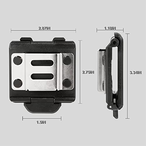 Tape Measure Holder, Measuring Tape Holder, Drill Holster, Tape Measure Clip, Tool Pouch with Belt Clip, Suitable for Tape Measurer, Drill, Impact Driver and Any Tool with a Hook.