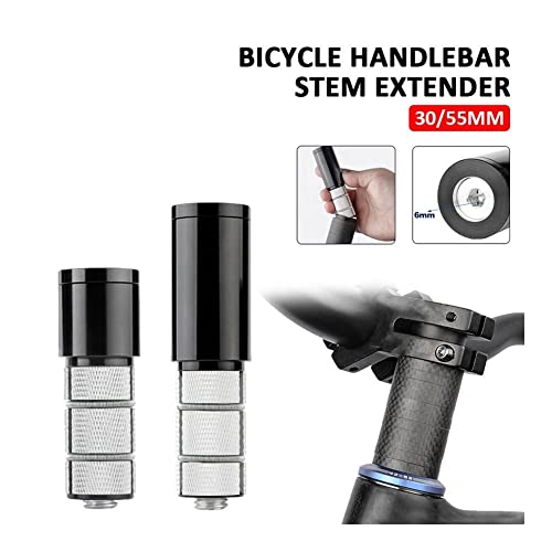 Taoyu MTB stem Bicycle Handlebar Stem Extender Aluminum Alloy Hidden Fork Stem Riser Adapter Stem Extension for MTB Road Bikes Cycling Parts Bike Handlebars (Color : 30mm)