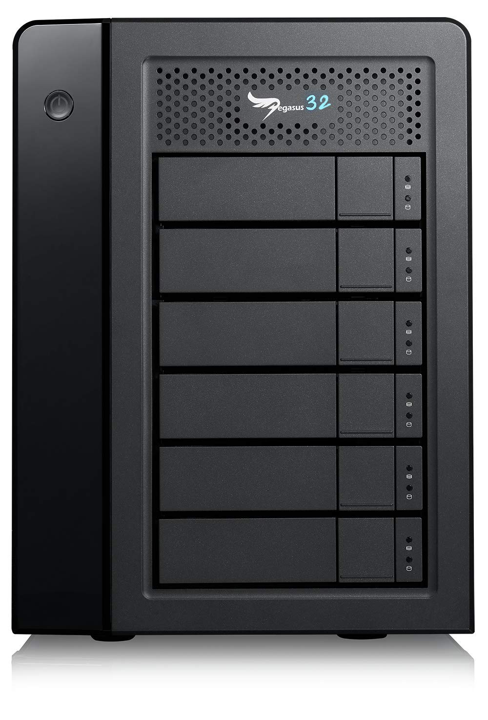 Promise Technology Pegasus32 R6 24TB (6x4TB) Hybrid Thunderbolt 3 or USB32 Direct Attached RAID Storage, High Performance External Hard Drive (P32R6HD24US)